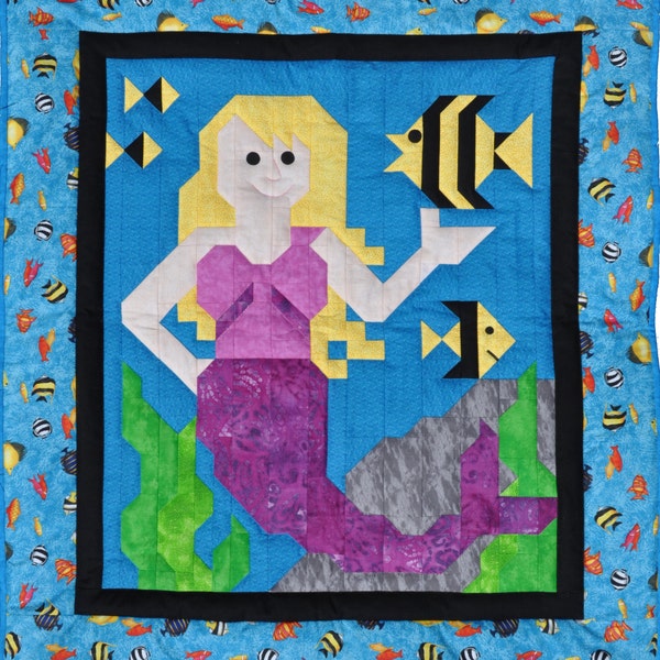 Mermaid Quilt - Etsy