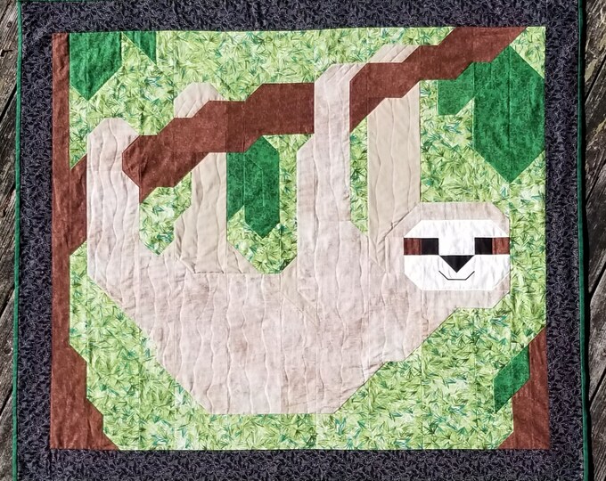 Sloth PDF Applique Quilt Block Pattern - Etsy Canada