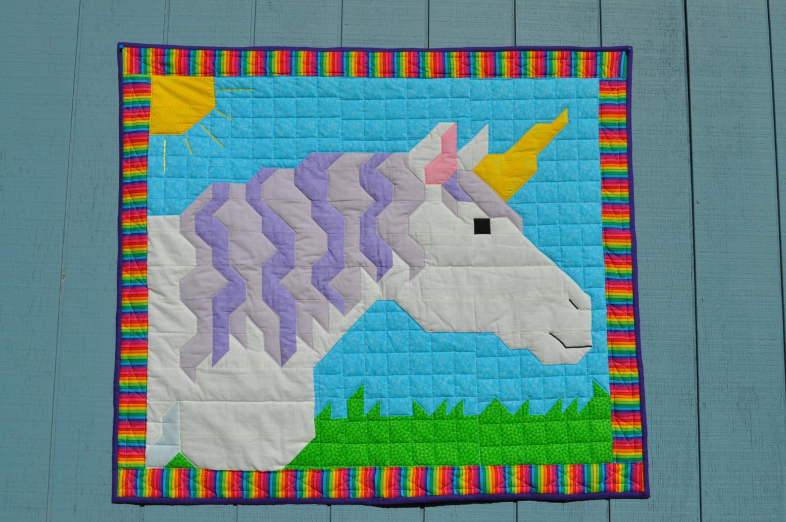 Unicorn Quilt Pattern for Baby Girls to Teens With 3 - Etsy UK