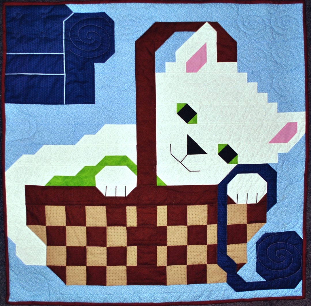 Kitty Quilt Pattern in Multiple Sizes, PDF Instant Download, This is ...