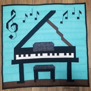Piano Quilt Pattern With 3 Sizes: 36x36, 54x54, 72x72, Instant Download ...