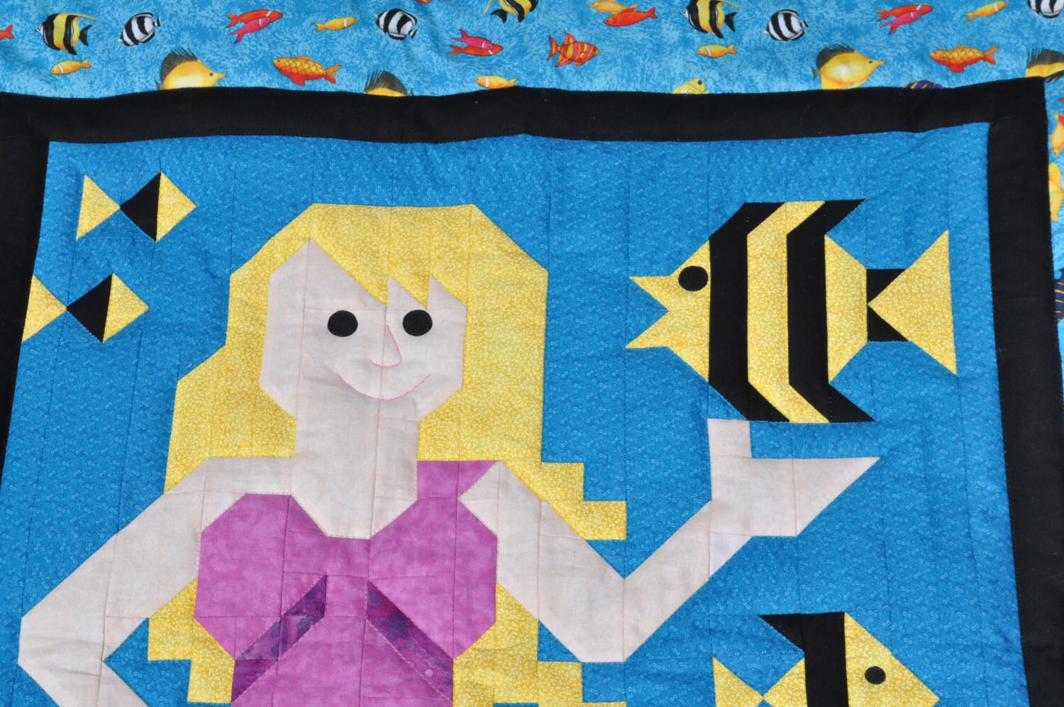 Mermaid Quilt Pattern with multiple sizes PDF | Etsy