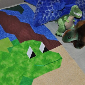 Dinosaur Quilt Pattern, Stegosaurus, in Multiple Sizes 36x42 Crib ...