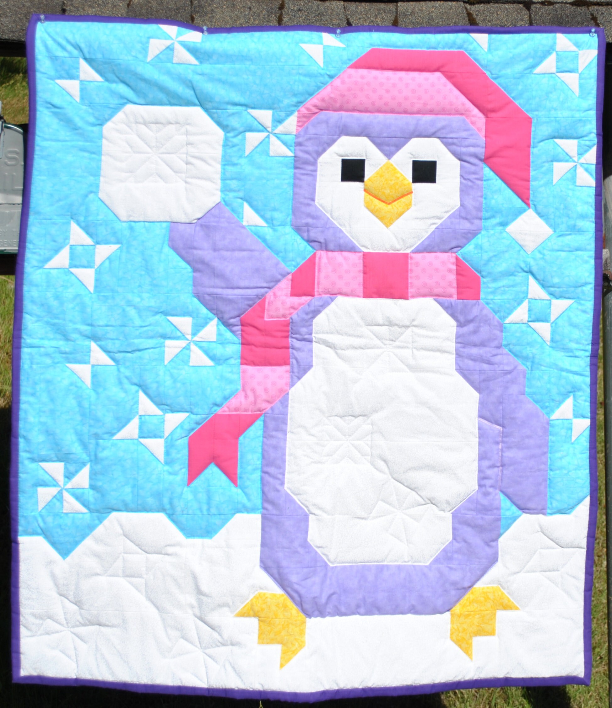 Penguin Baby Quilt Pattern in Multiple Sizes 36x42 24 X28 | Etsy