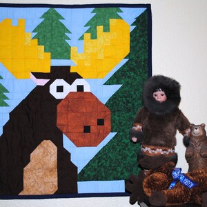 Moose Quilt Pattern, PDF Instant Download, Multiples Sizes for Decor ...