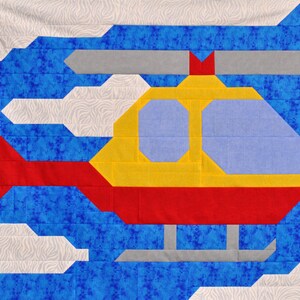 Helicopter Baby Quilt Pattern With Multiple Sizes: 36x42, 24x28 48x56 ...