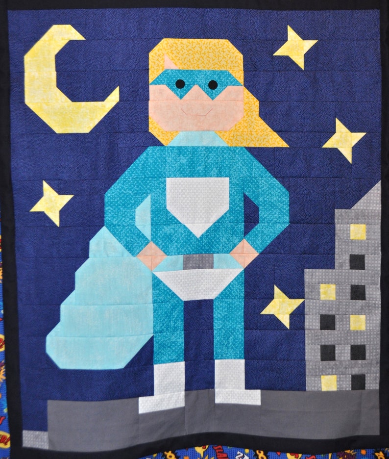 Superhero Quilt Pattern Boy or Girl Hero Variations Included - Etsy