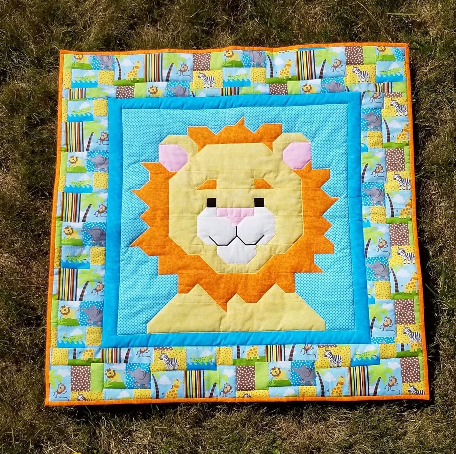 Leo the Lion Baby Quilt Pattern: 3 Sizes (digital Download PDF) - Etsy