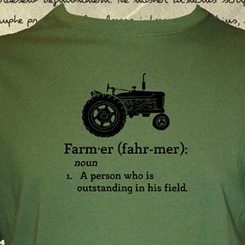 Mens Farming Shirt Mens Organic Farm Shirt Tractor Etsy