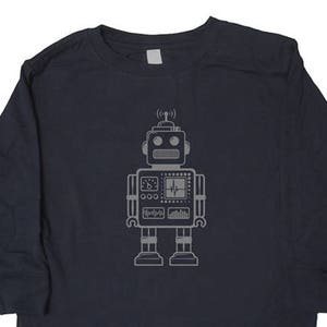 Kids Robot Long Sleeved Shirt - Kids Robot Shirt in Baby, Toddler, Kids ...