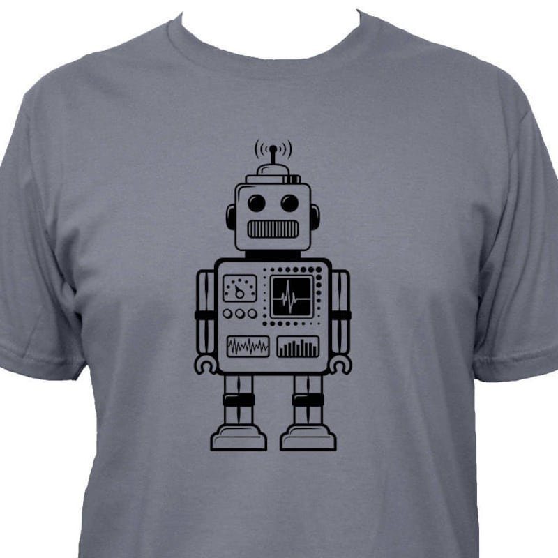 Robot Shirt - Etsy