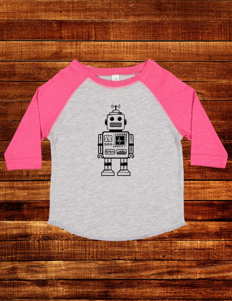 Robot Robotics Shirt for Boys or Girls Raglan 3/4 Long - Etsy