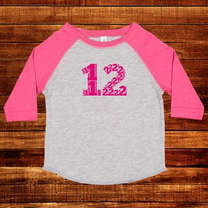 12th Birthday Shirt for Boys or Girls Raglan 3/4 Long Sleeved T Shirt ...
