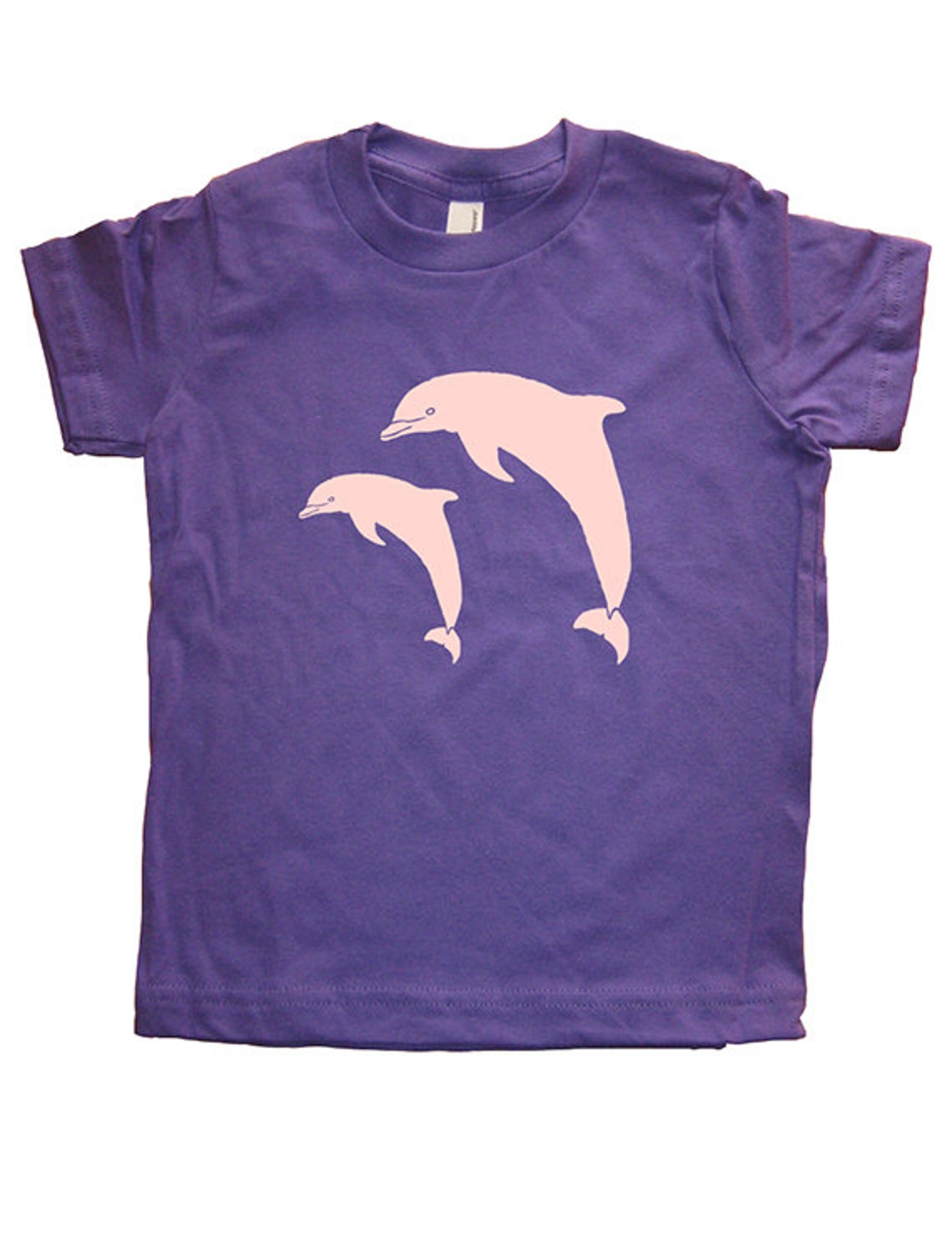 Dolphin Shirt Dolphin Pair Kids Tee Girls Love Dolphins | Etsy