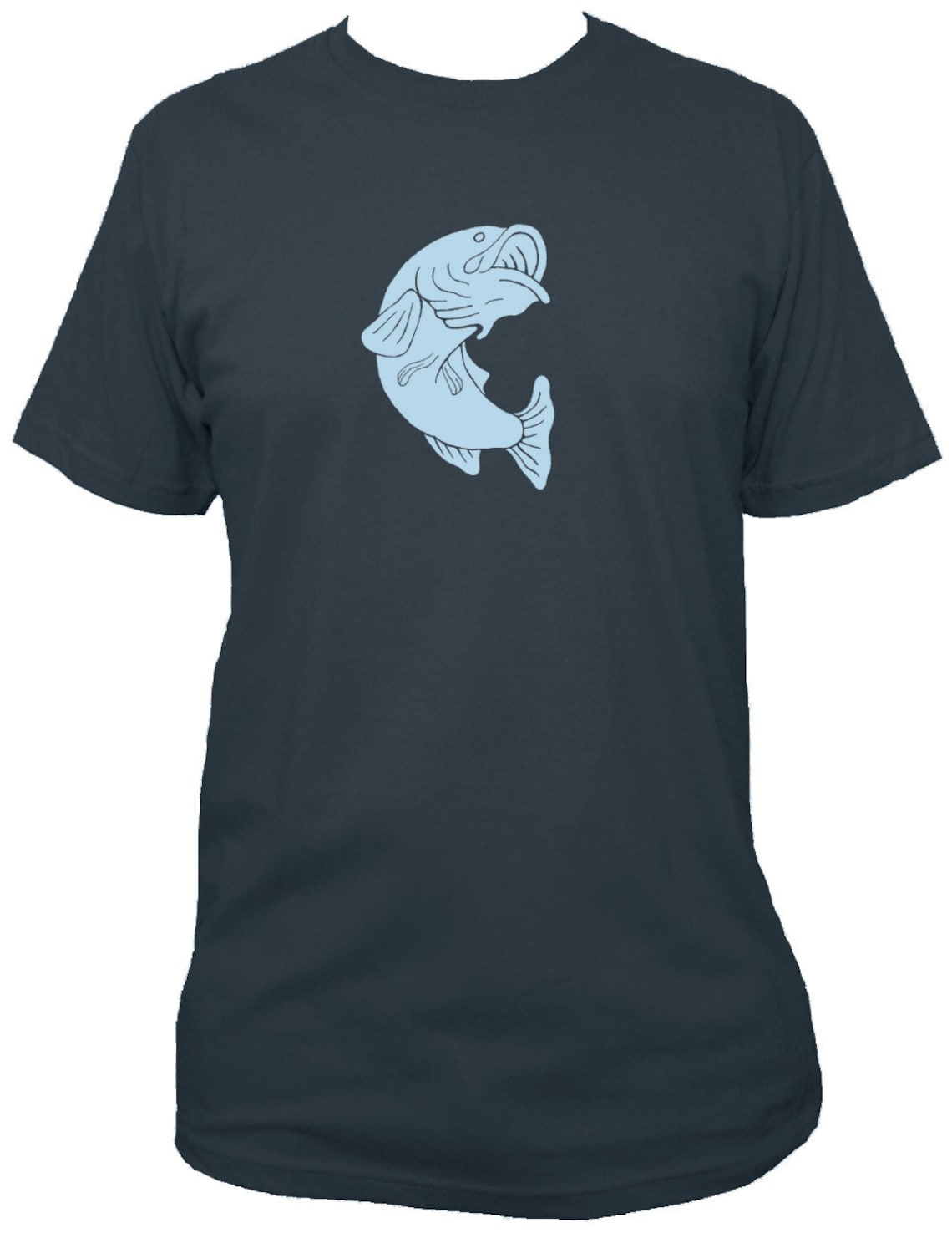 Fishing Shirt Fish Mens Shirt 5 Colors Available Mens | Etsy