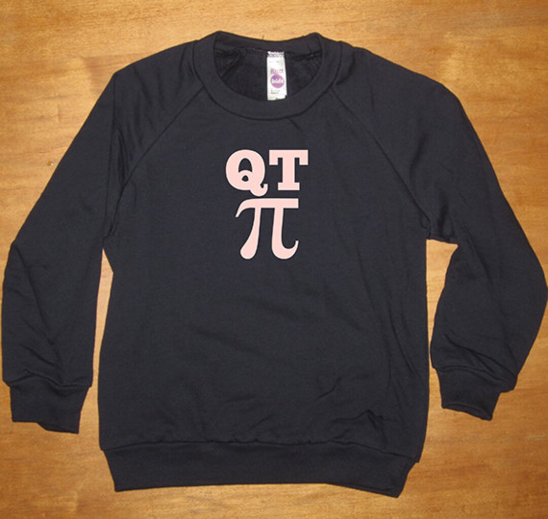 Cutie Pie QT Pi Math Geek Shirt Kids / Girls or Boys Long Sleeved Navy ...