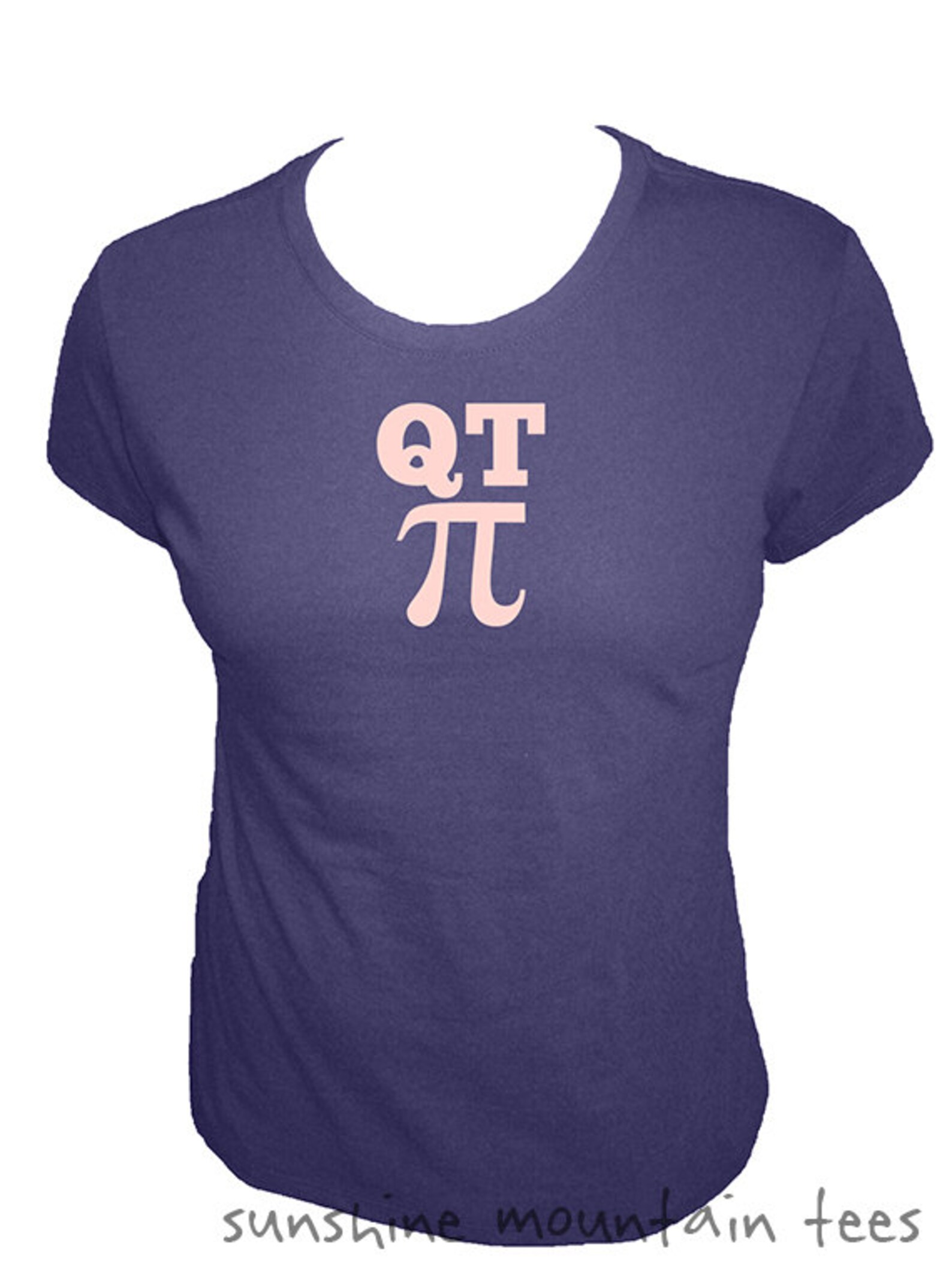 Pi Shirt - QT Pi Math T Shirt - 4 Colors Available - Organic Bamboo and ...