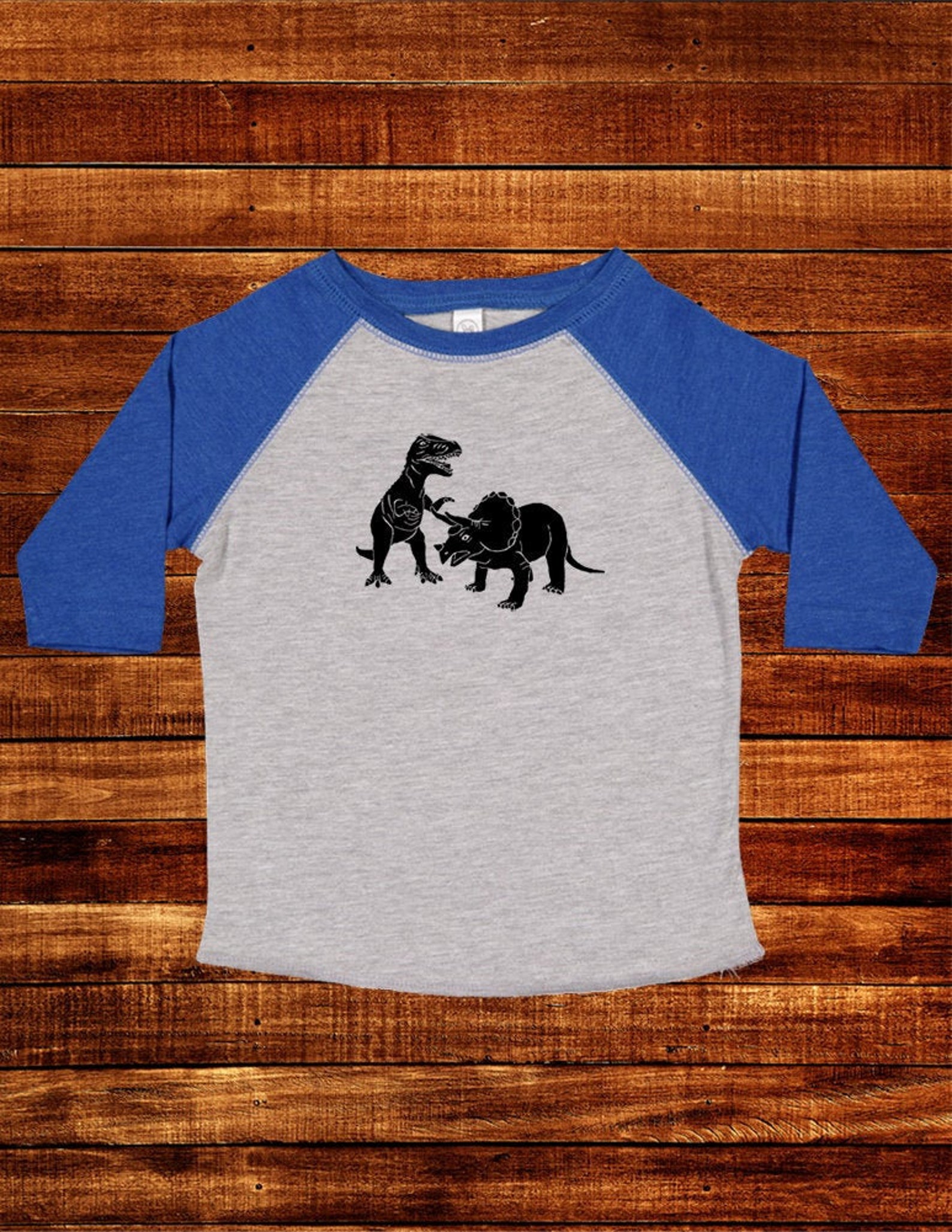 Dinosaur Shirt Dinosaur T Shirt for Boys or Girls Raglan 3/4 - Etsy