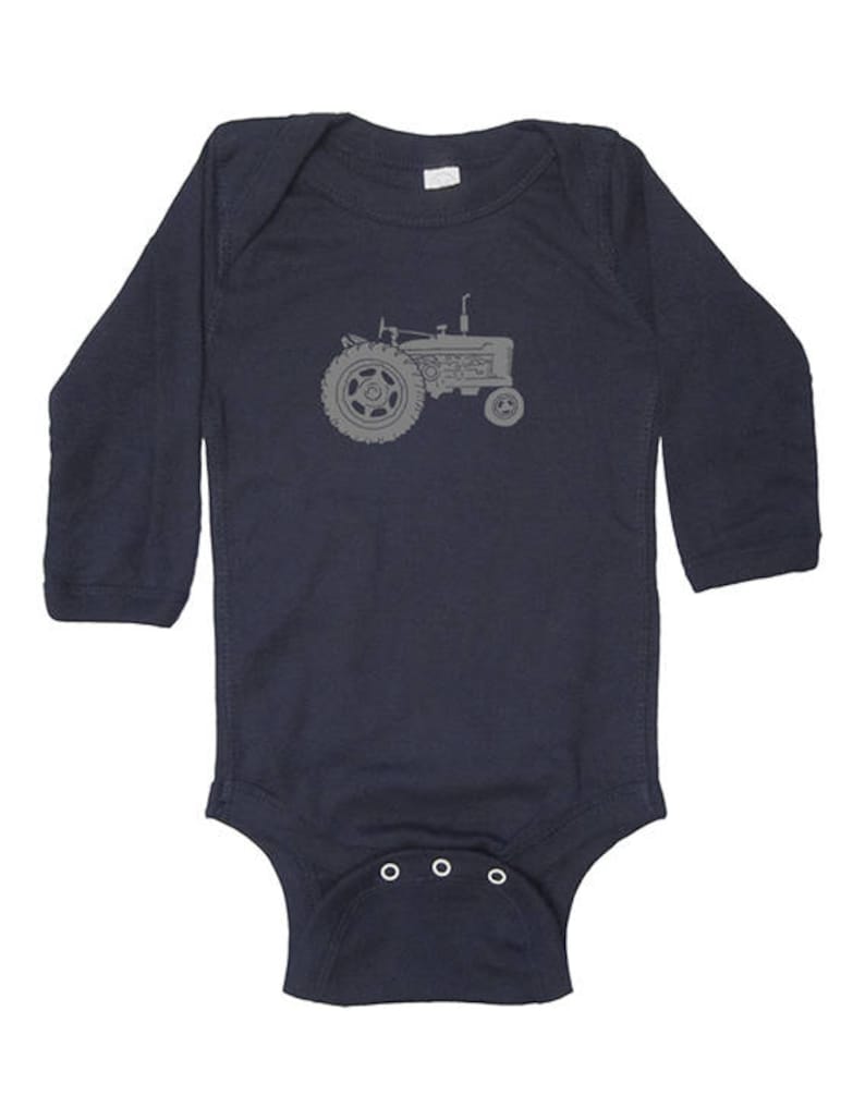 Kids Tractor Farming Long Sleeved Shirt - Farm Shirt in Baby, Toddler ...