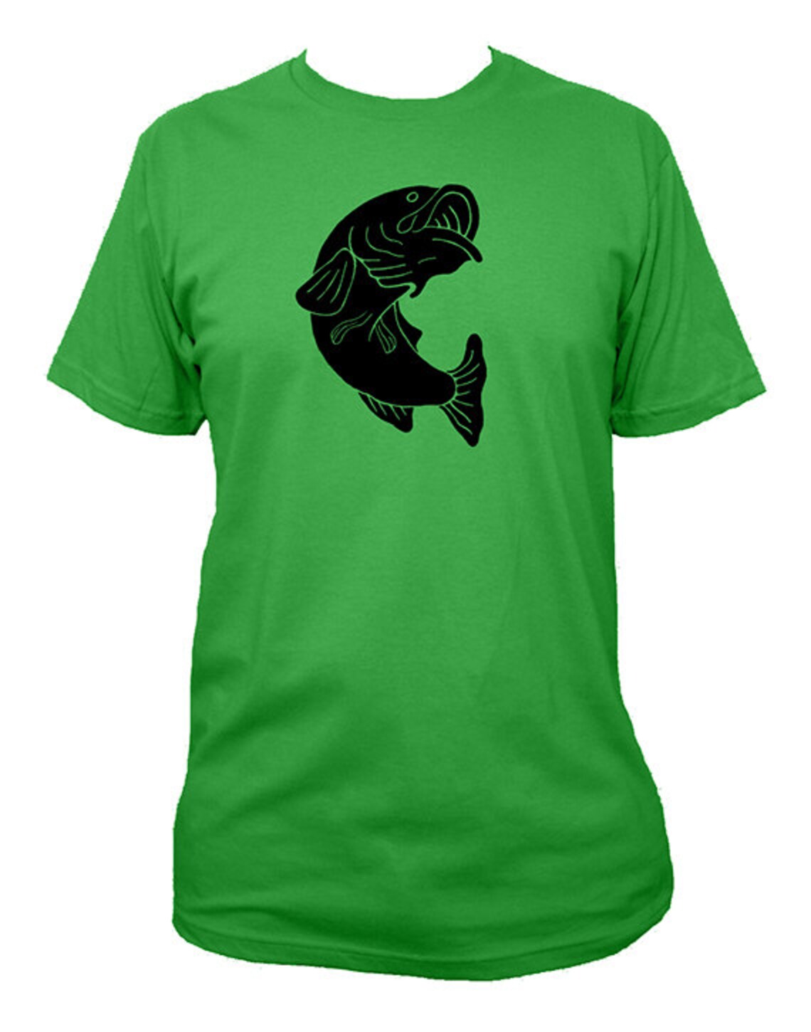 Fishing Shirt Fish Mens Shirt 5 Colors Available Mens | Etsy