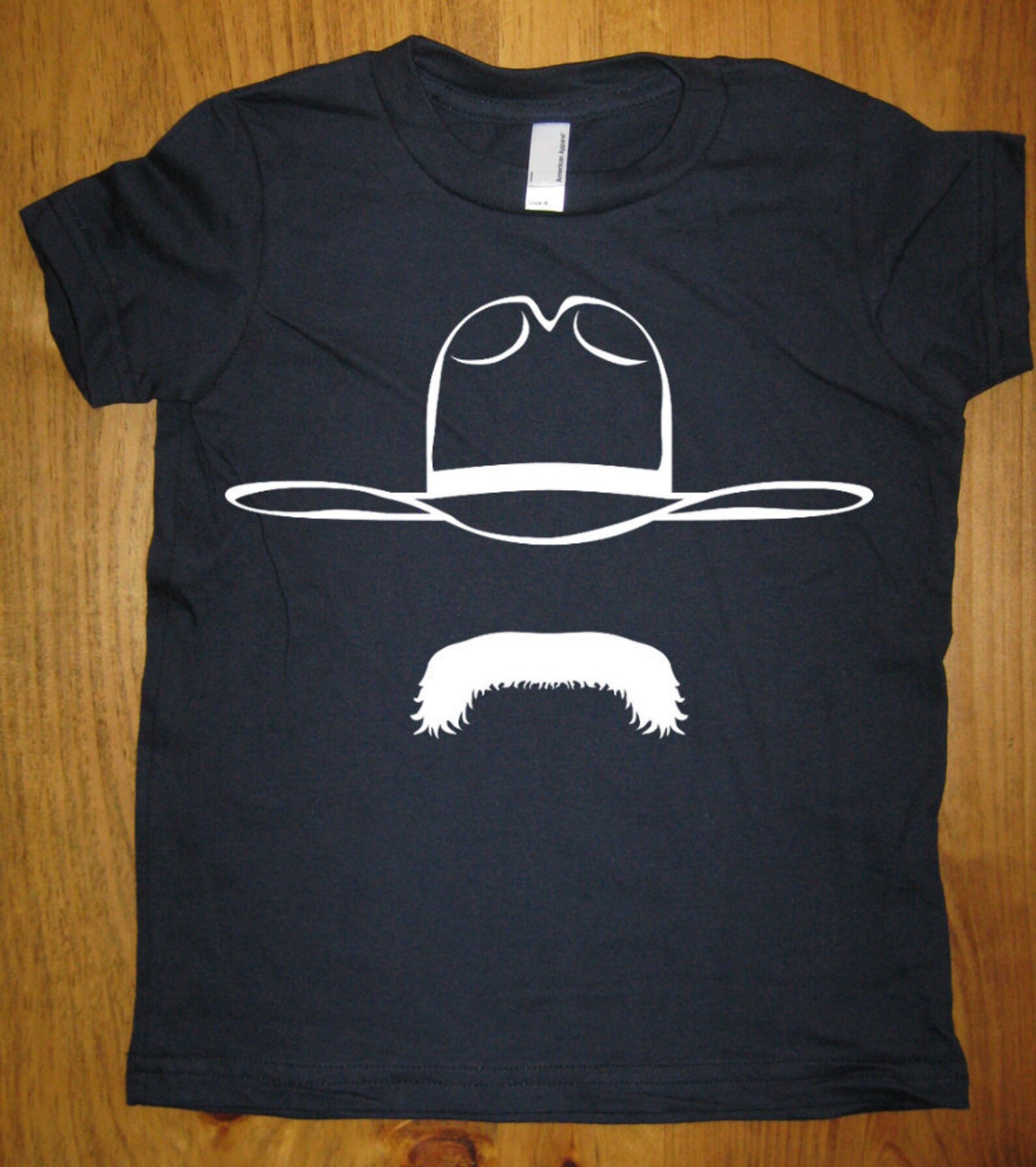 Mustache Shirt - Mustache Cowboy T Shirt - 8 Colors Available - Kids ...