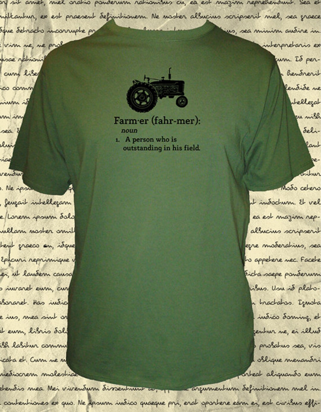 Mens Farming Shirt - Mens Organic Farm Shirt - Tractor - Definition of ...