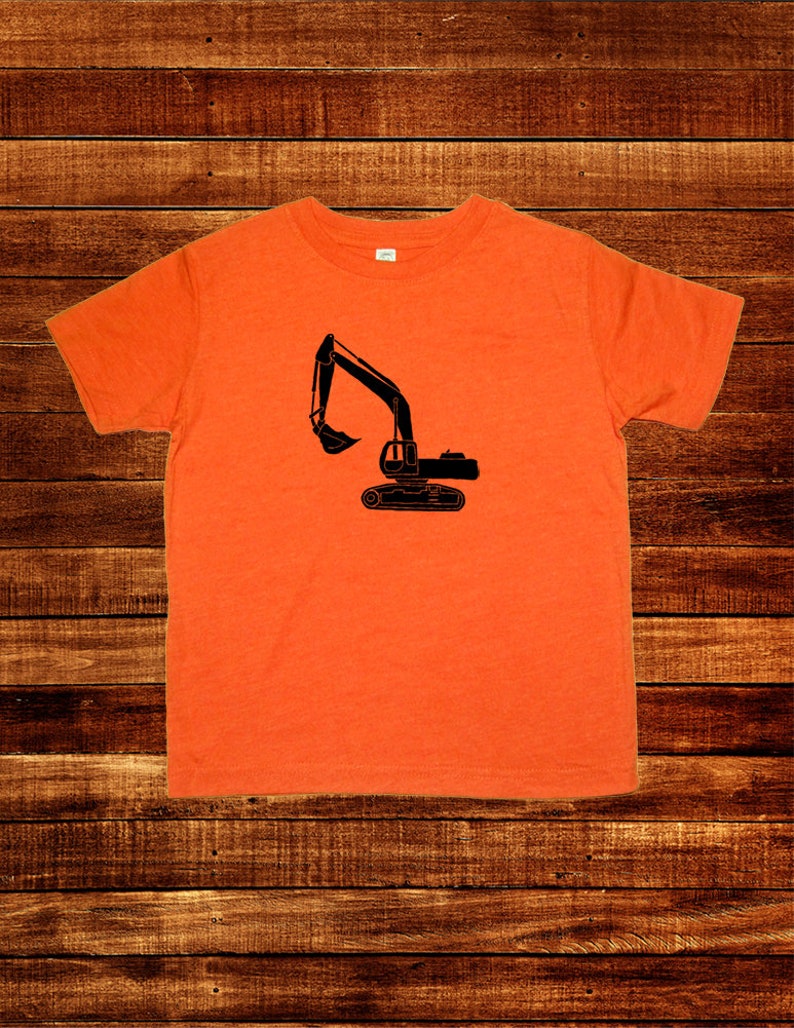 Kids Shirt - Digger Excavator Truck Boys Tshirt or Girls Shirt - More ...