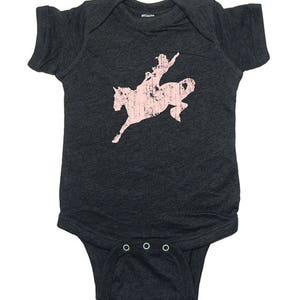 Cowgirl Rodeo Horse Little Girl Shirt in - Top - Baby Girl 3-6 Mo, 6-12 ...