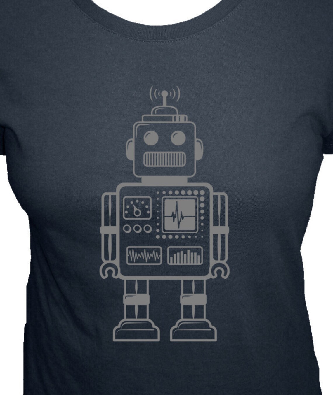 Womens Robot Shirt Robot T Shirt Geekery 4 Colors | Etsy