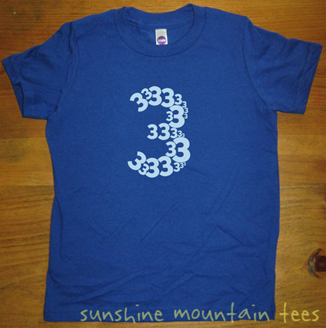 Birthday Shirt - 3 Year Old Shirt - 3rd Birthday - Number Shirt ...