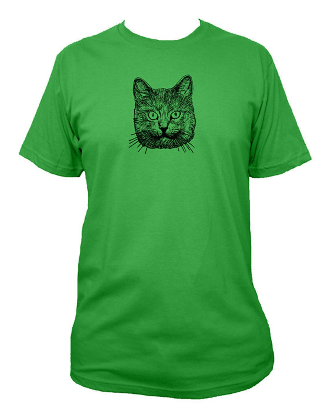 Cat Shirt Mens Cat Shirt 5 Colors Available Mens Cotton | Etsy