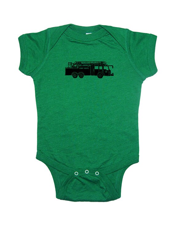 Fire Engine Baby Boy Shirt Fire Truck Baby Shirt Baby | Etsy