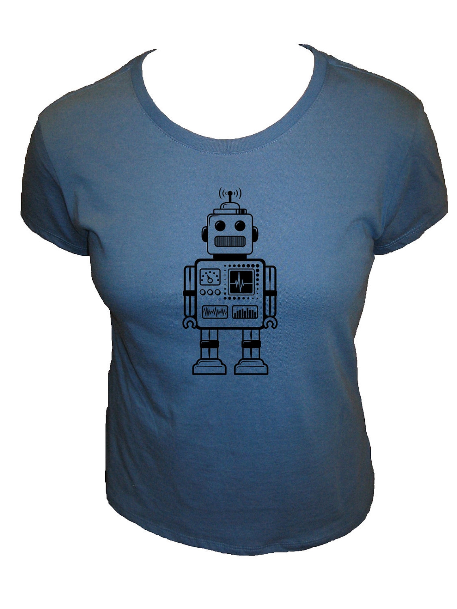 Womens Robot Shirt Robot T Shirt Geekery 4 Colors - Etsy