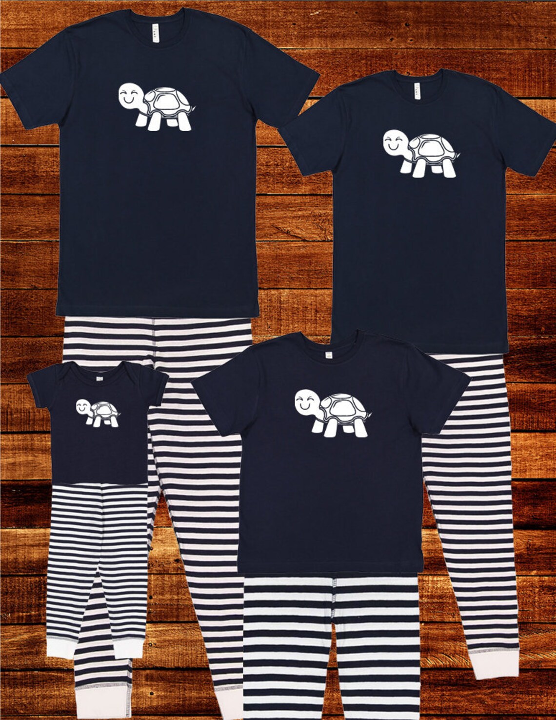 Fathers Day Pajamas Family Matching Pajamas Short Sleeved | Etsy