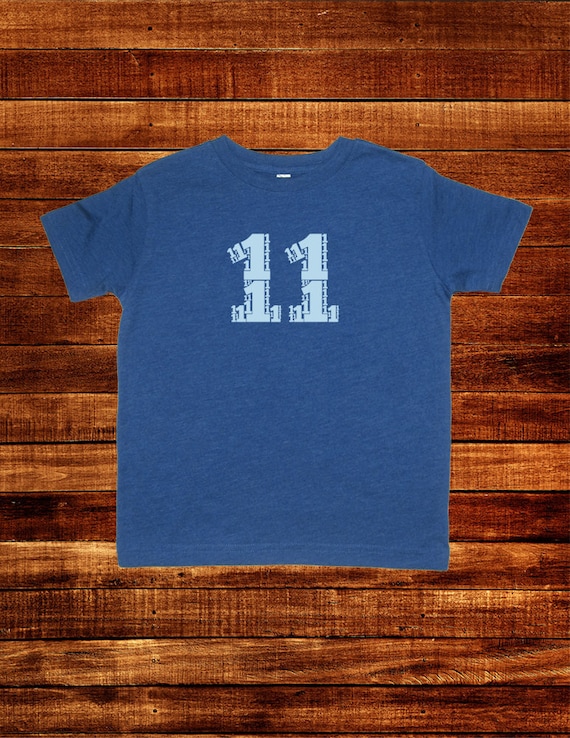 Birthday Shirt Eleventh Birthday Number 11 Kids Tshirt | Etsy