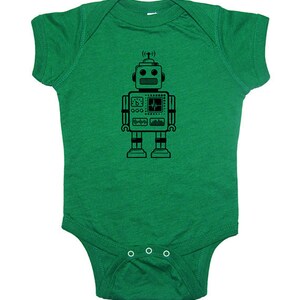 Robot Baby Shirt - Geek Robot Baby Bodysuit - Multiple Colors - Baby ...