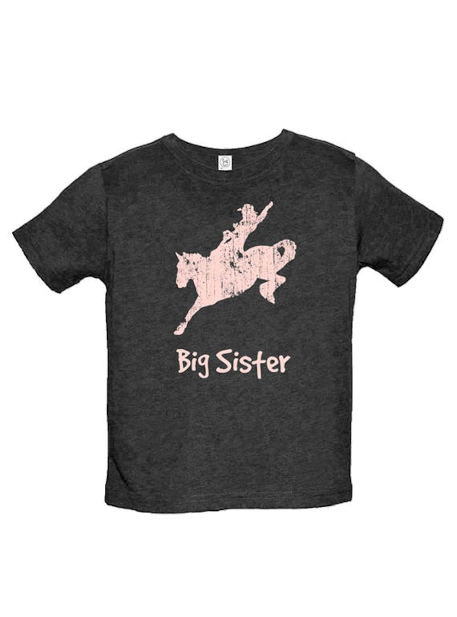 Horse Shirt Rodeo Kids T Shirt -big Sister Cowgirl Tee- Multiple Colors ...