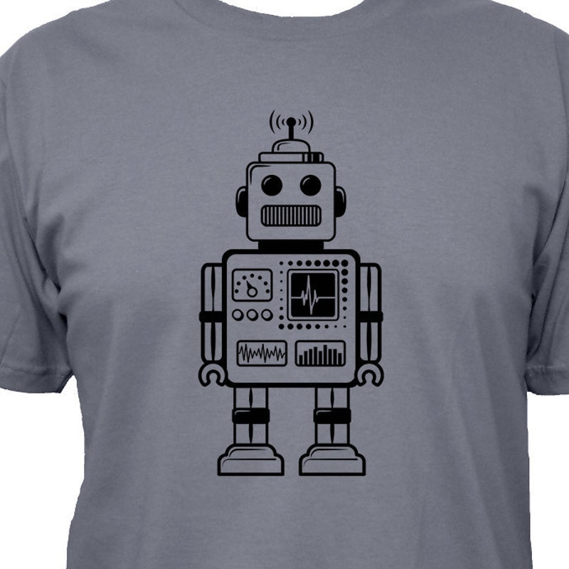 Robot T Shirt - Etsy