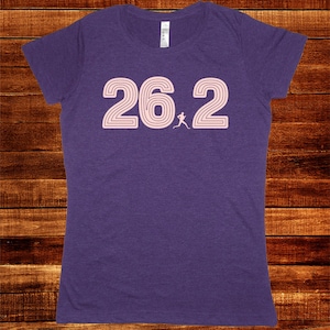 Marathon T Shirt - 26.2 - in Mens Sizing or Womens Sizing, Sizes Small ...