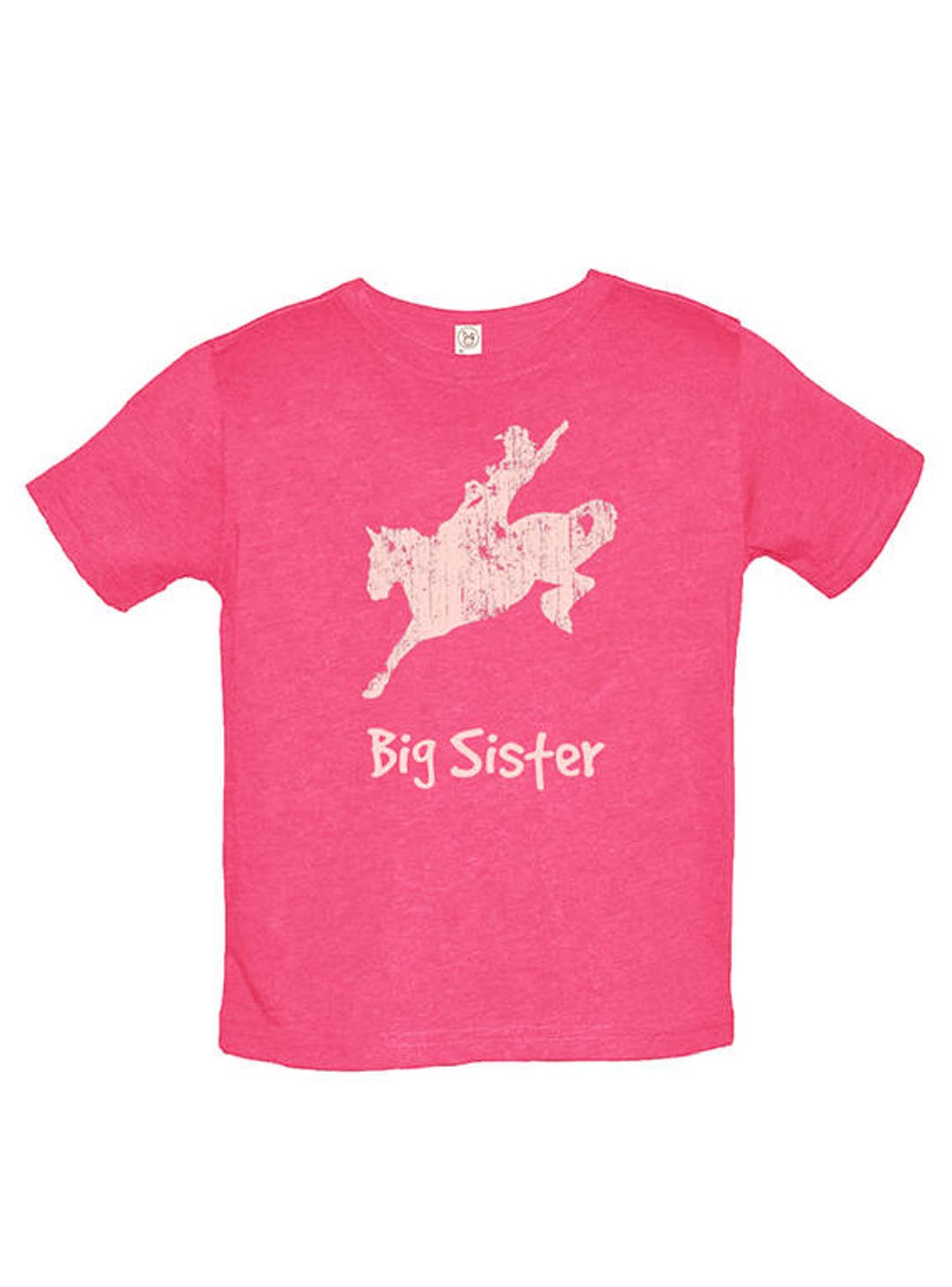 Horse Shirt Rodeo Kids T Shirt -big Sister Cowgirl Tee- Multiple Colors ...