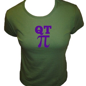 Pi Shirt - QT Pi Math T Shirt - 4 Colors Available - Organic Bamboo and ...