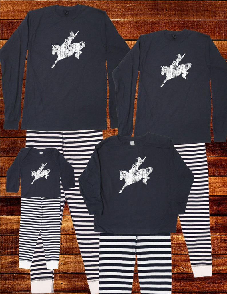 Family Matching Pajamas Cowboy / Cowgirl Rodeo Horse - Etsy