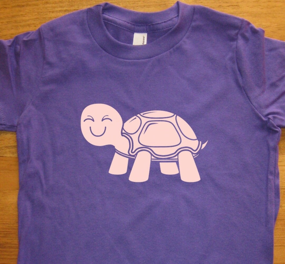 Turtle Shirt - Kids Shirt - 6 Colors Available - Sizes 2T, 4T, 6, 8, 10 ...