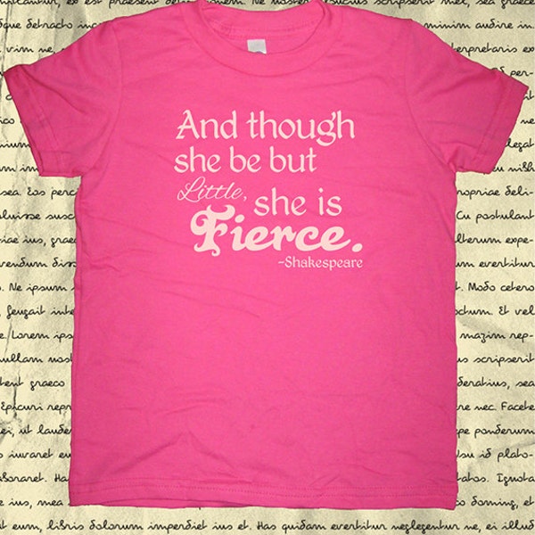 And Though She Be but Little - Etsy