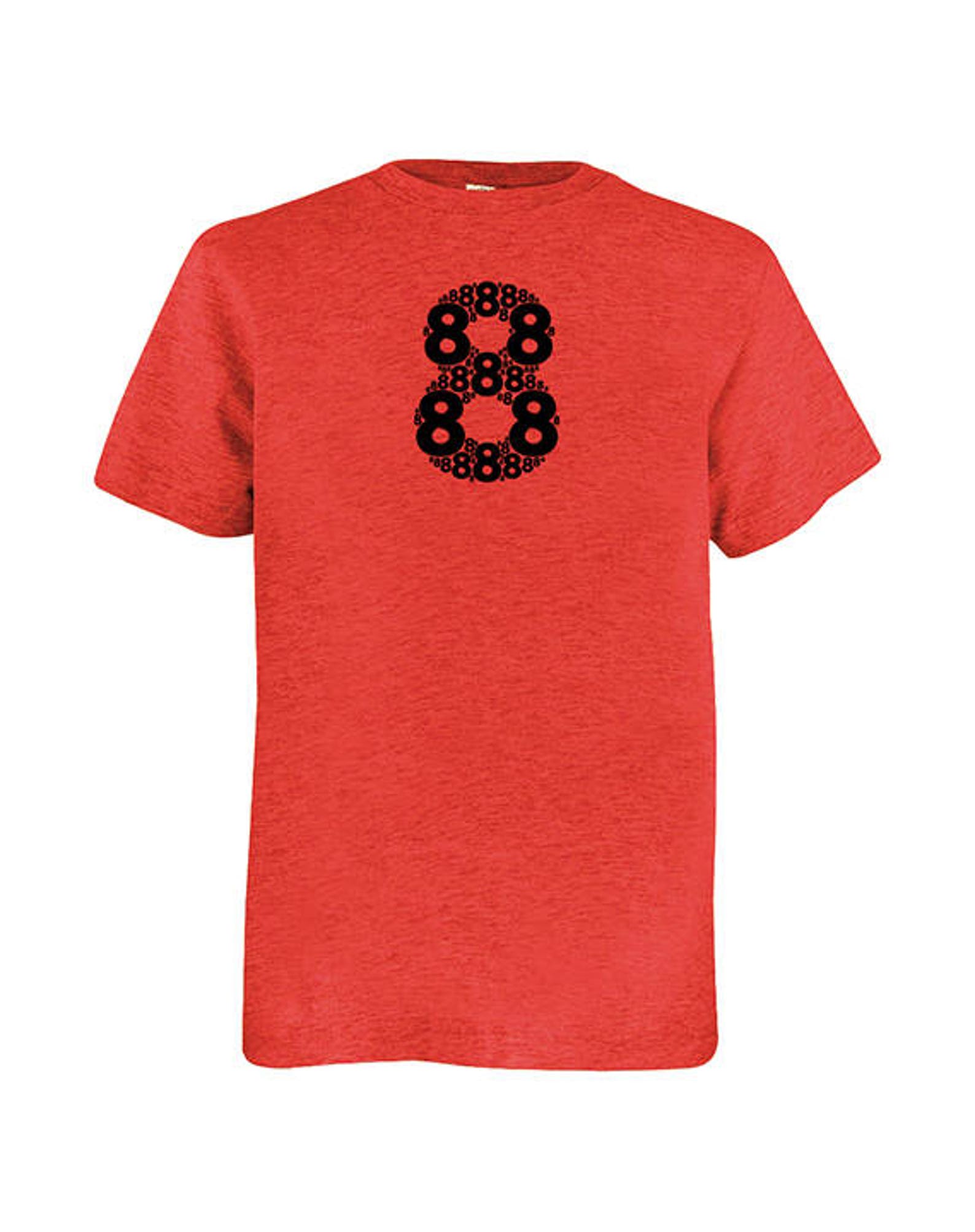 Birthday Shirt - Eighth Birthday Number 8 - Kids Tshirt - Tee - Youth ...