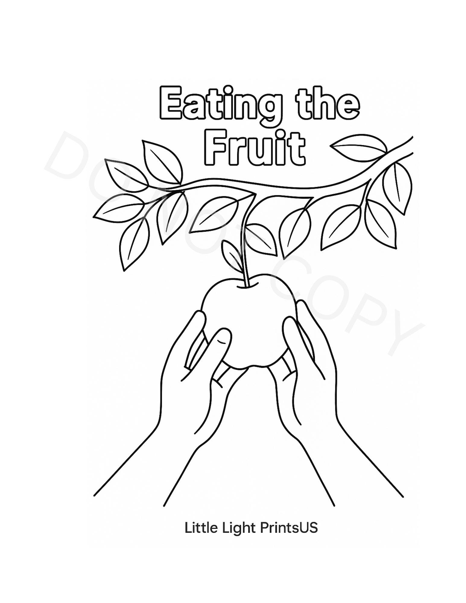 Adam and Eve Bible Story Activity Pack: Coloring, Tracing, Cut & Paste ...
