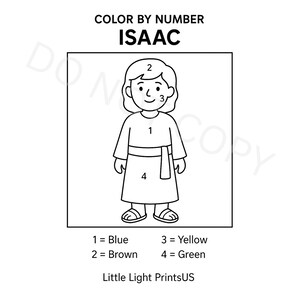 Isaac Fun Pack/bible Coloring and Activities Pages for Kids/little ...