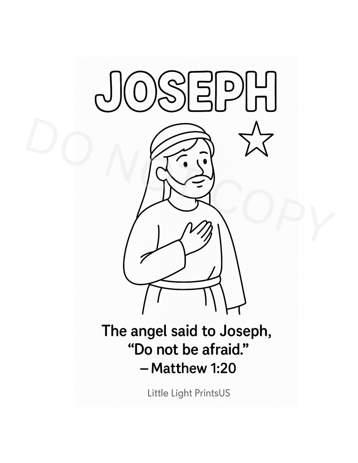 Nativity Coloring Pack/bible Christmas Coloring Pages for Kids ...