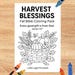 Harvest Blessings Fall Bible Coloring Pack/christian Coloring Pages for ...