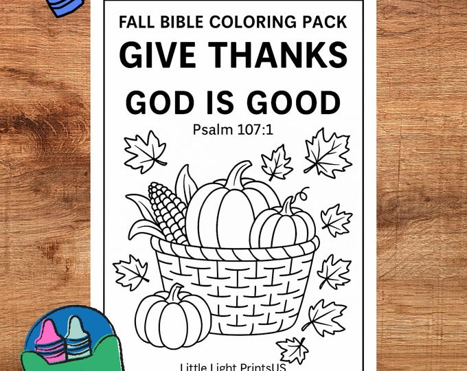 Thanksgiving Christian Coloring Pages Fall Season Bible Worksheets ...